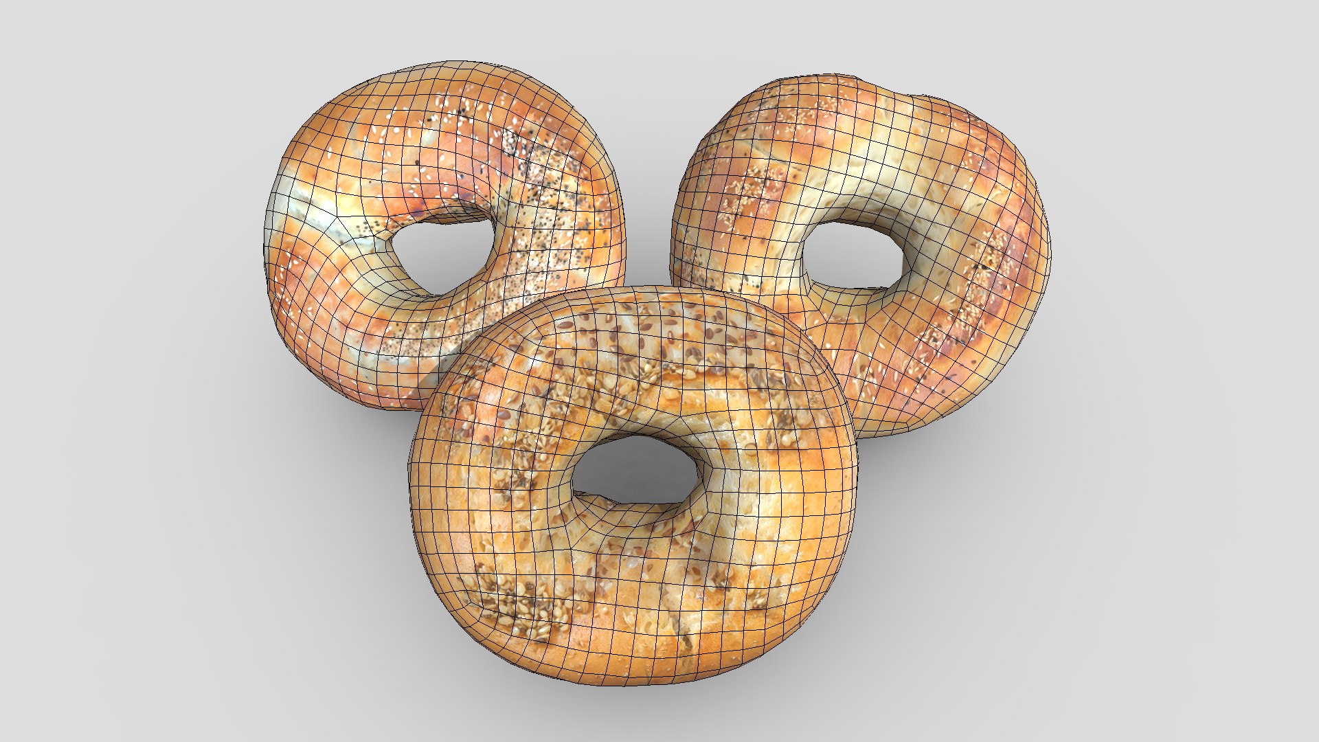 3D Bagel Pack Model - TurboSquid 2245932