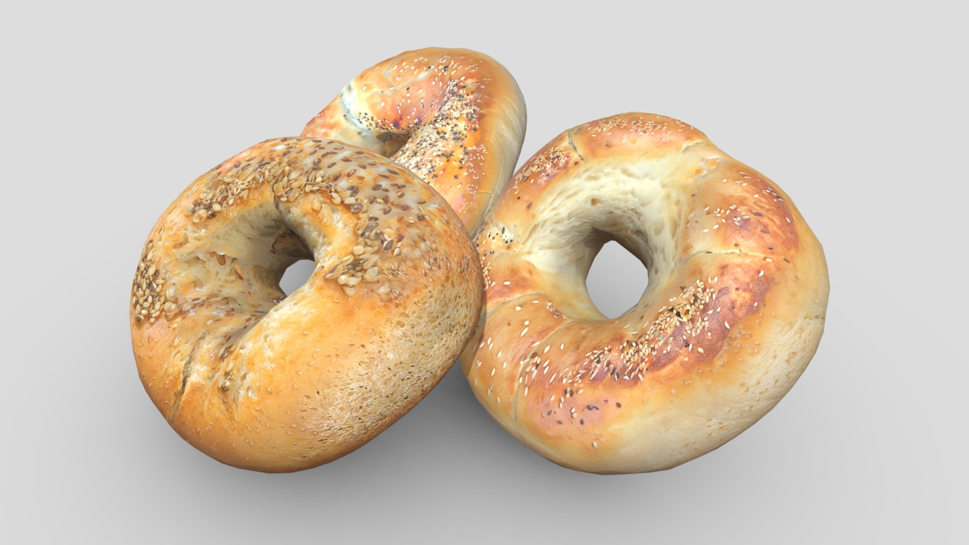 3D Bagel Pack Model - TurboSquid 2245932