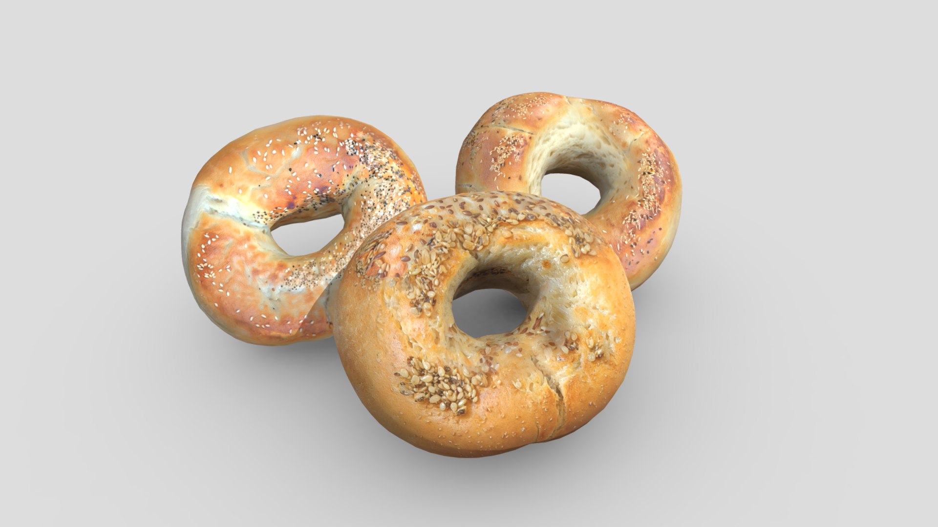 3D Bagel Pack Model - TurboSquid 2245932