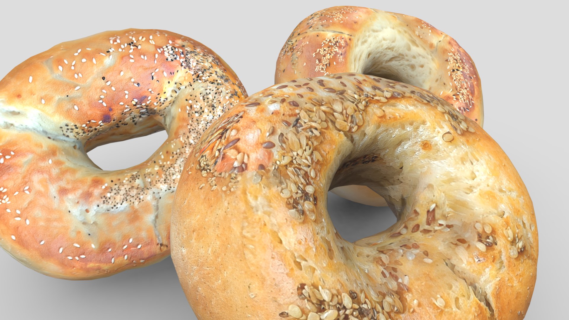 3D Bagel Pack Model - TurboSquid 2245932