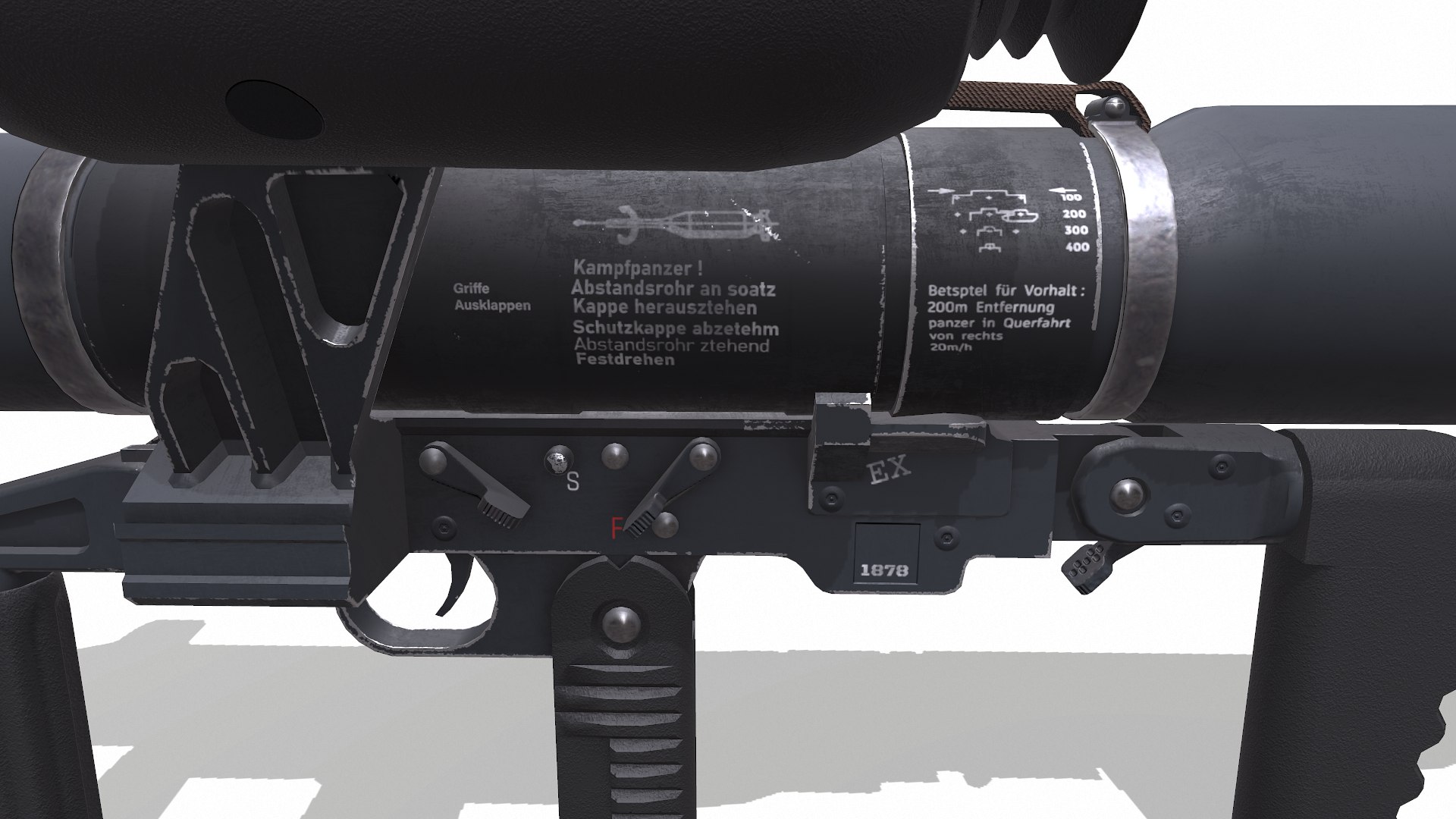Panzerfaust 3 Low-poly PBR 3D - TurboSquid 2178330