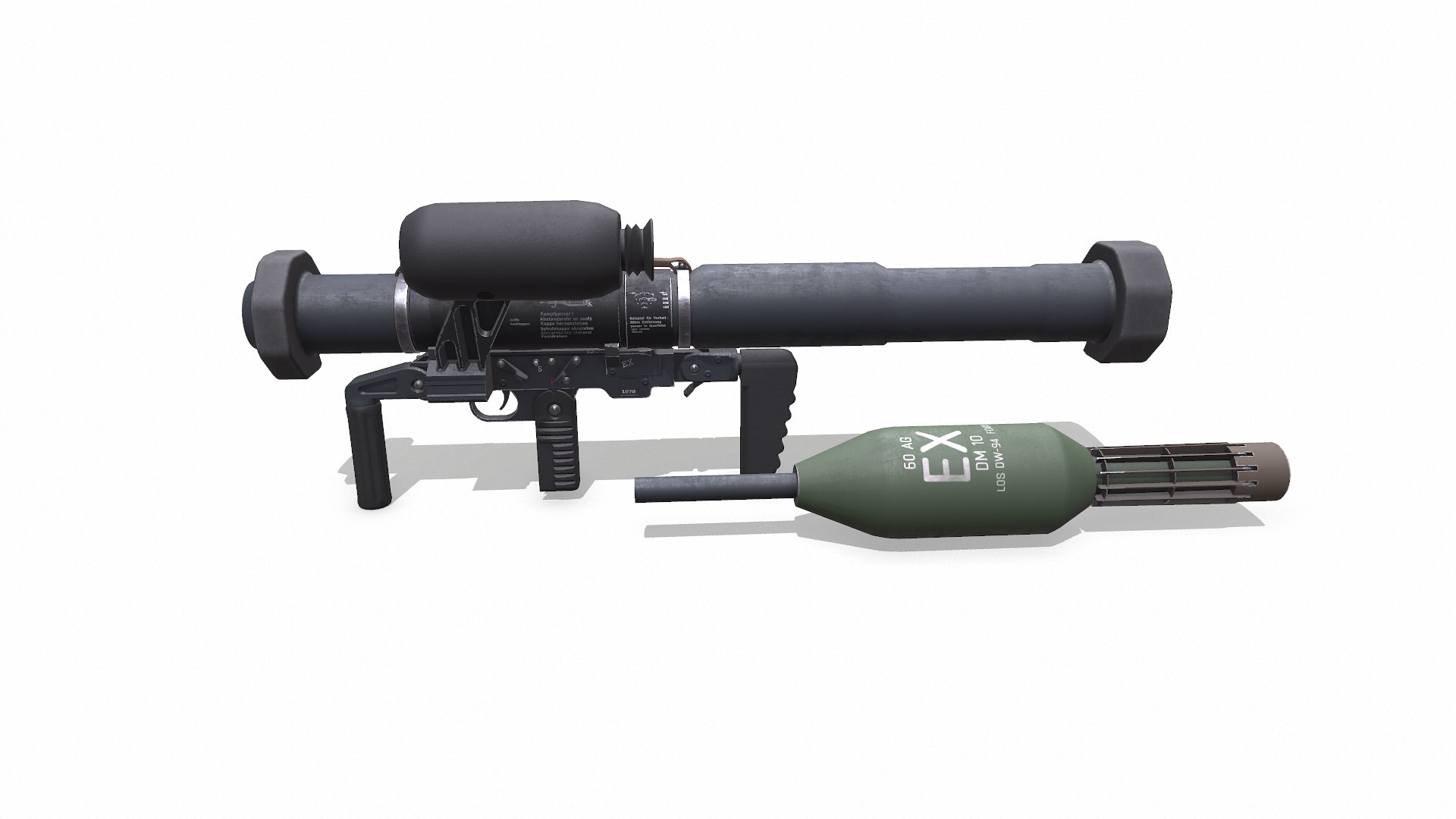 Panzerfaust 3 Low-poly PBR 3D - TurboSquid 2178330