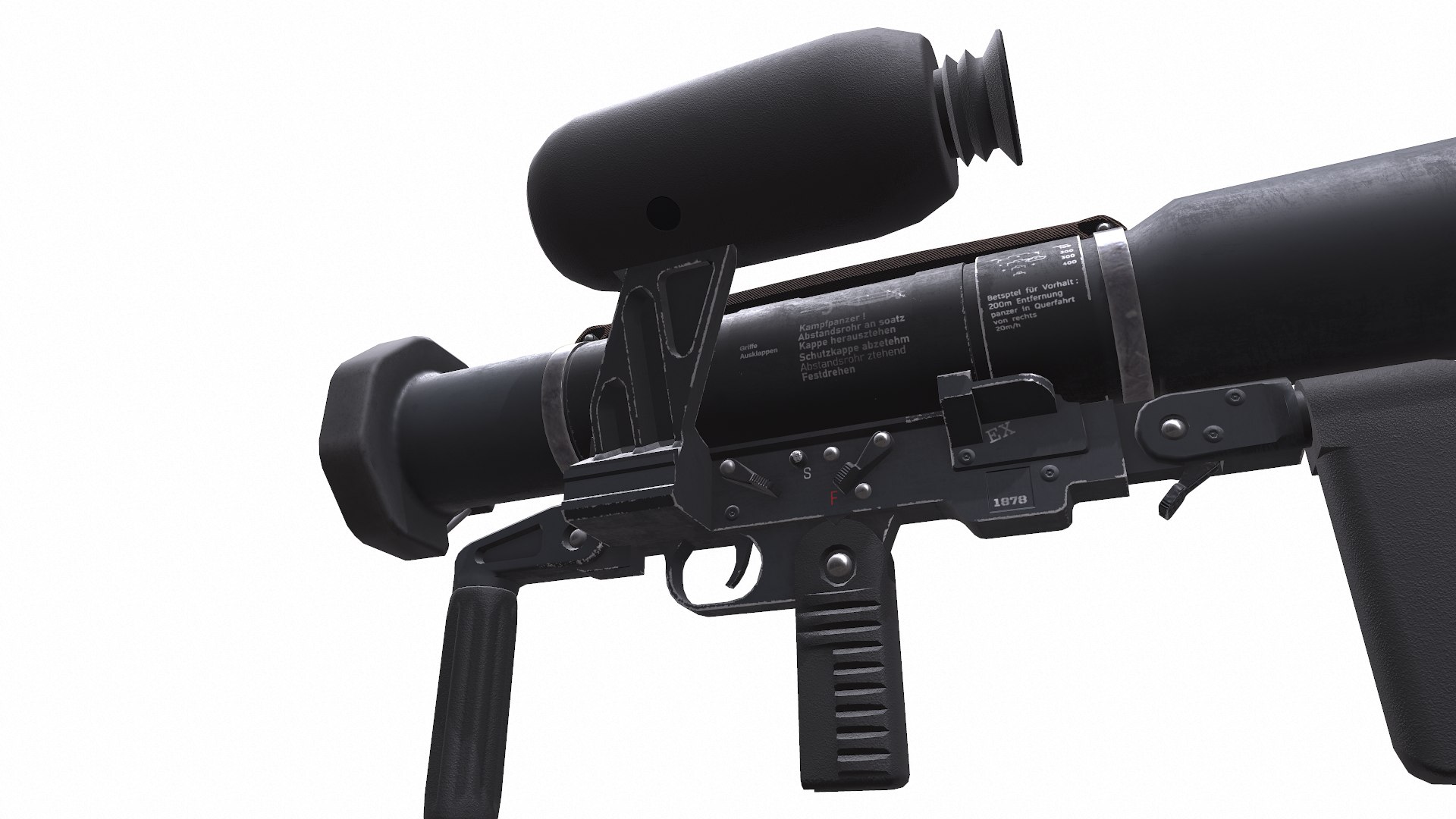 Panzerfaust 3 Low-poly PBR 3D - TurboSquid 2178330