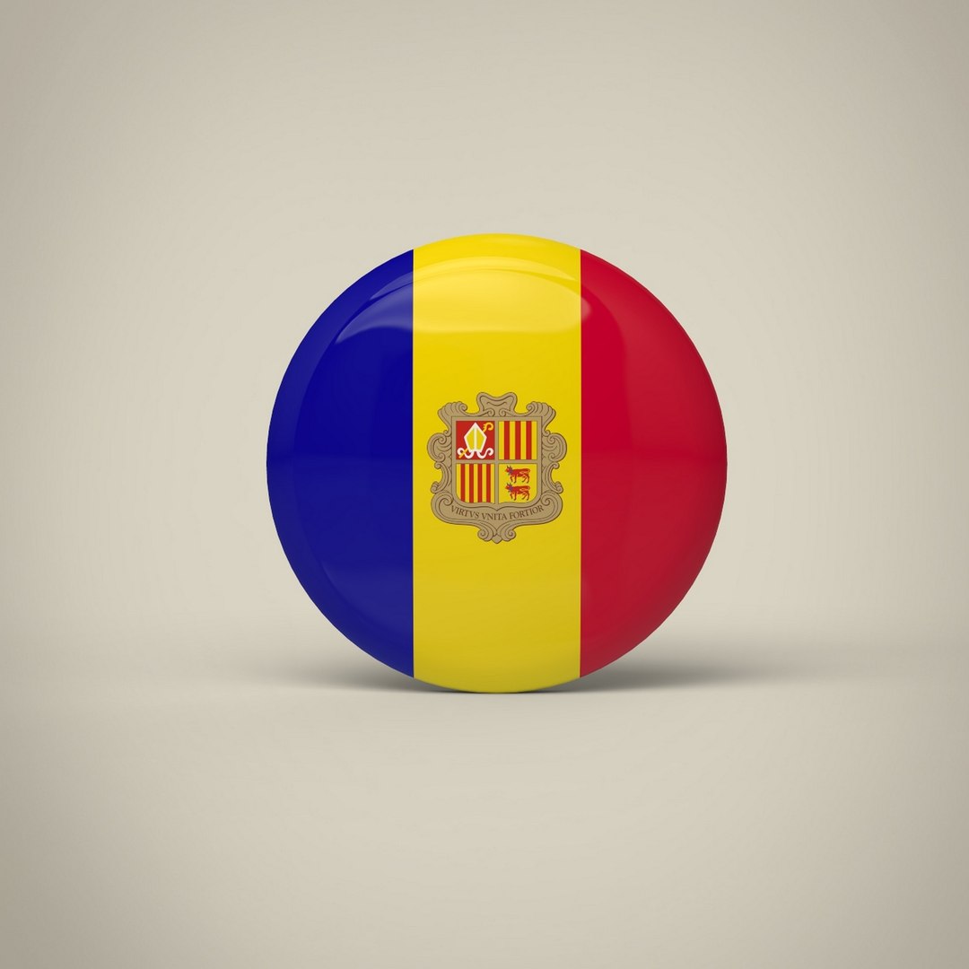 3D Andorra Badge Model - TurboSquid 1966458
