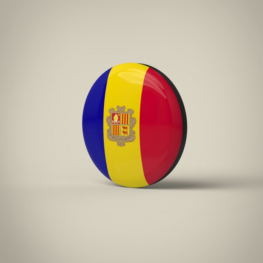 3D Andorra Badge Model - TurboSquid 1966458
