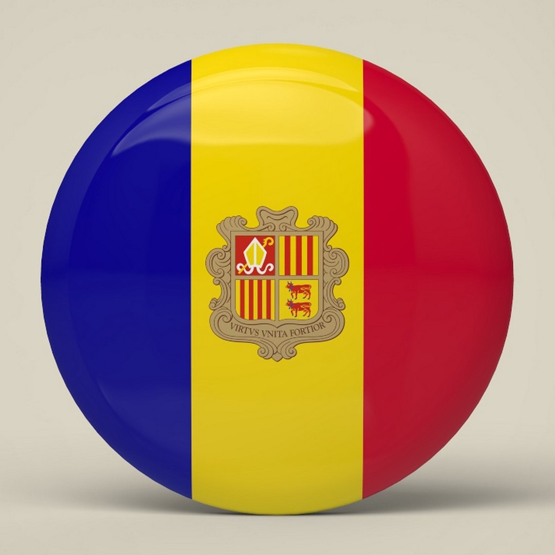 3D Andorra Badge Model - TurboSquid 1966458