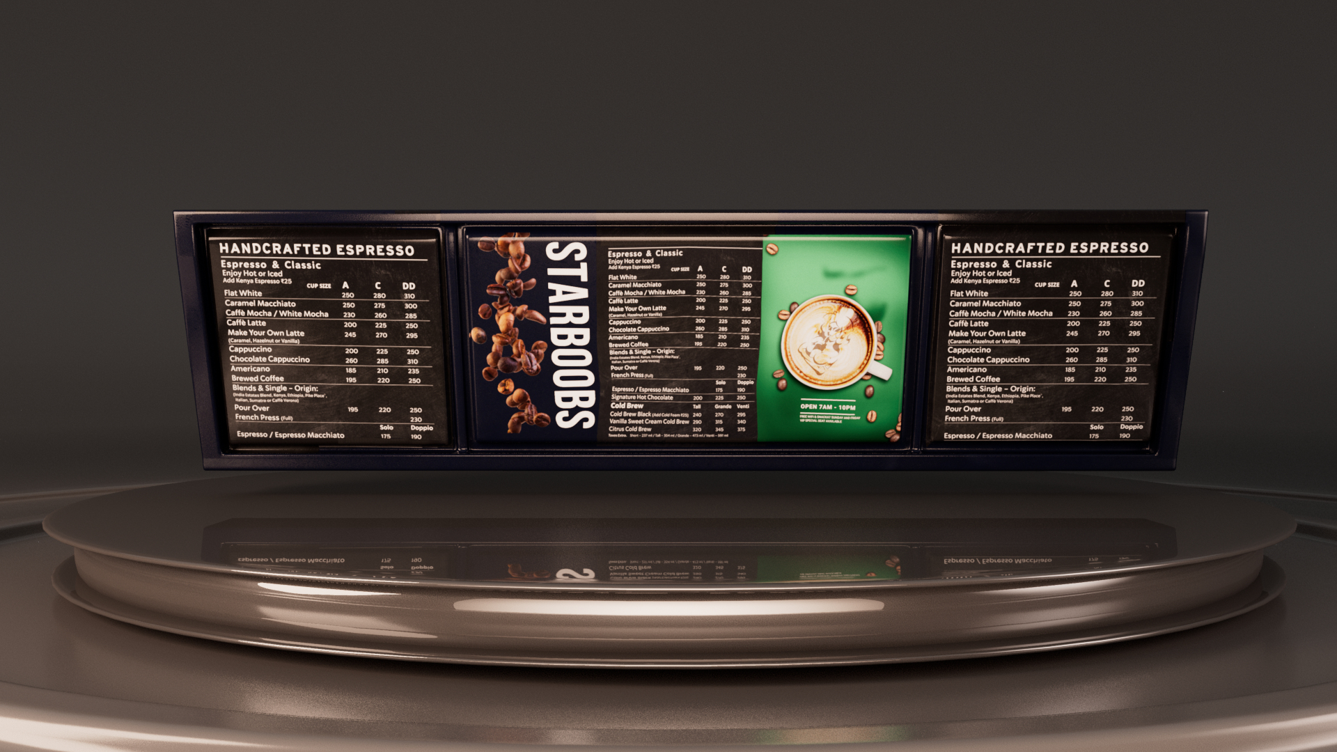 3D MENU BAR COFESHOP model - TurboSquid 2172565