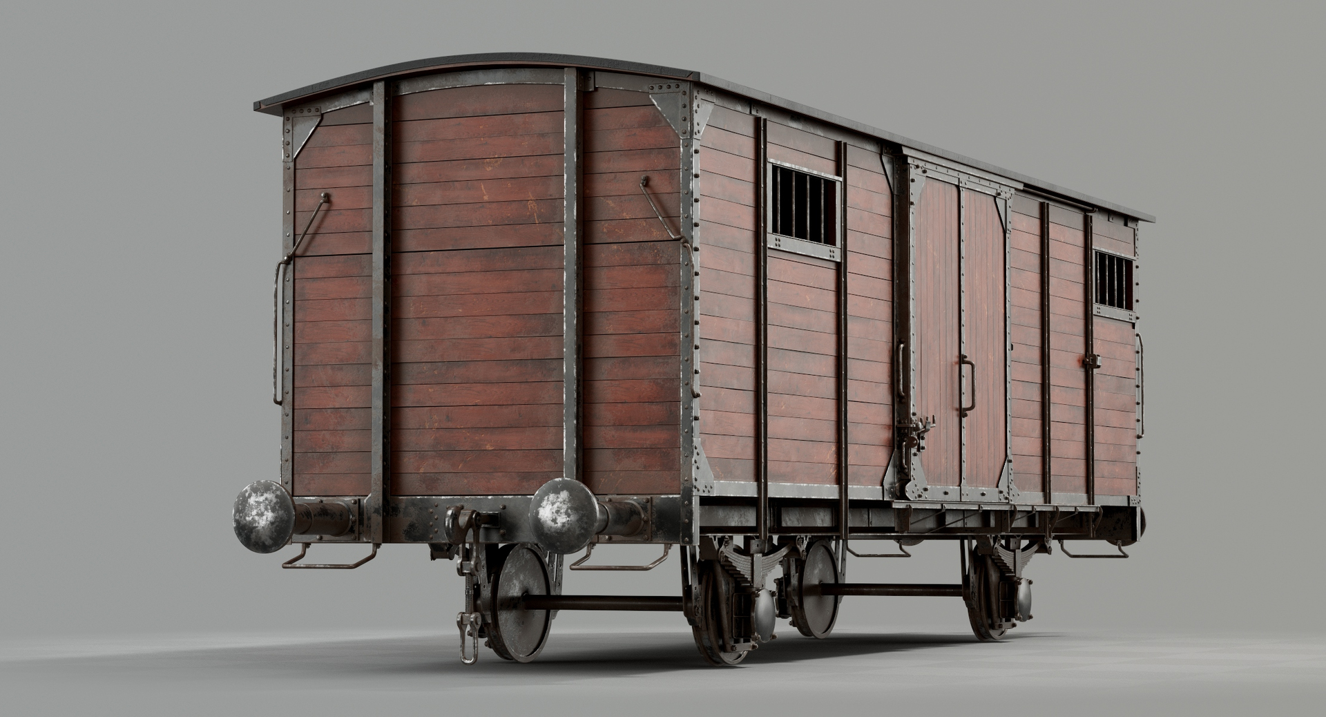 modelo 3d Wooden Freight Wagon - TurboSquid 1696684