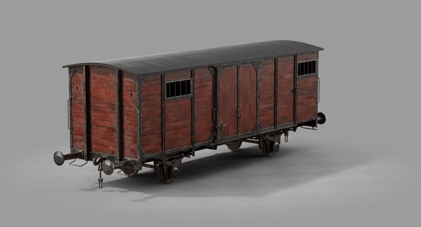 modelo 3d Vagón de carga de madera - TurboSquid 1696684