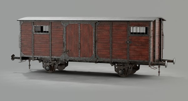 modelo 3d Vagón de carga de madera - TurboSquid 1696684