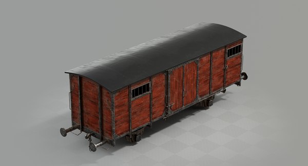 modelo 3d Vagón de carga de madera - TurboSquid 1696684