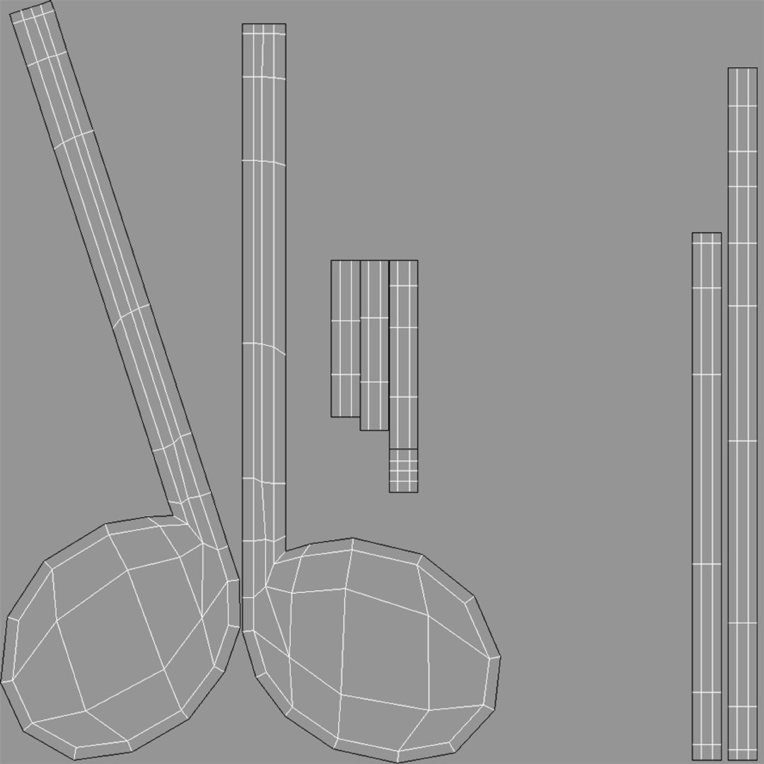 Quarter Note Symbol 3D - TurboSquid 2165650