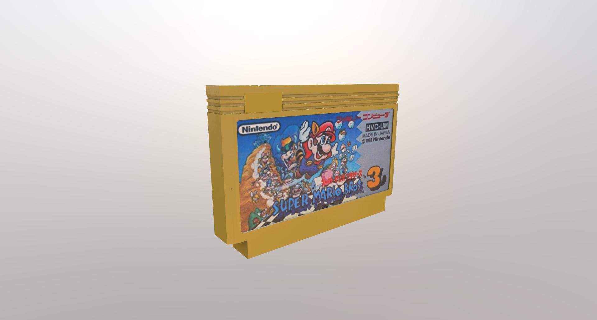 3D famicom cartridge model - TurboSquid 1248289