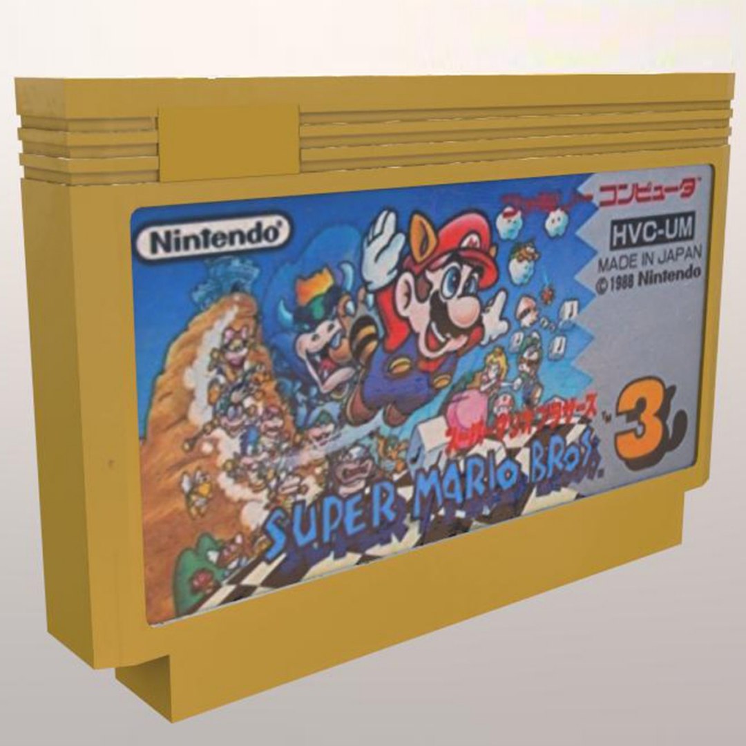 3D Famicom Cartridge Model - TurboSquid 1248289