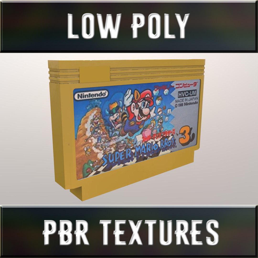 3D Famicom Cartridge Model - TurboSquid 1248289