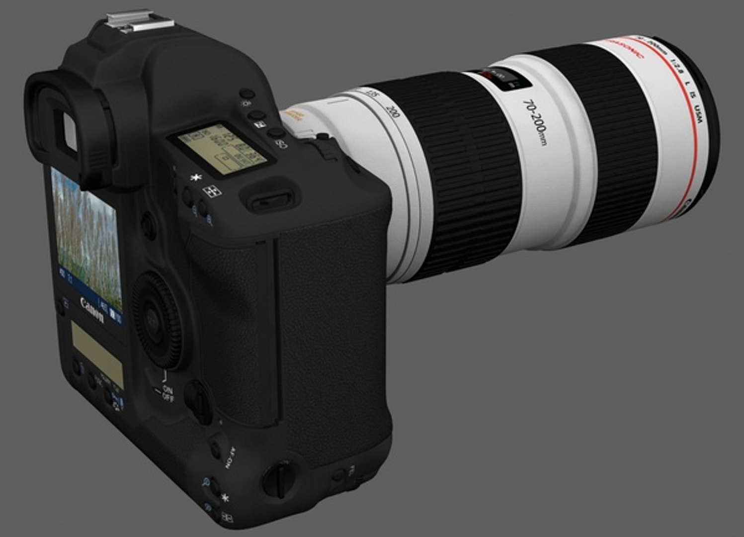 Canon 1d Markiii Digital Camera 3d Model