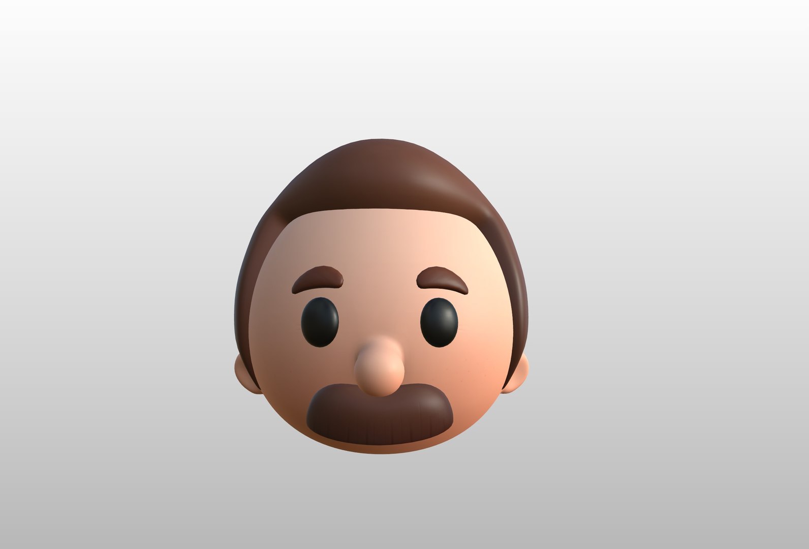 3D Prop293 Man Head Model - TurboSquid 2230841