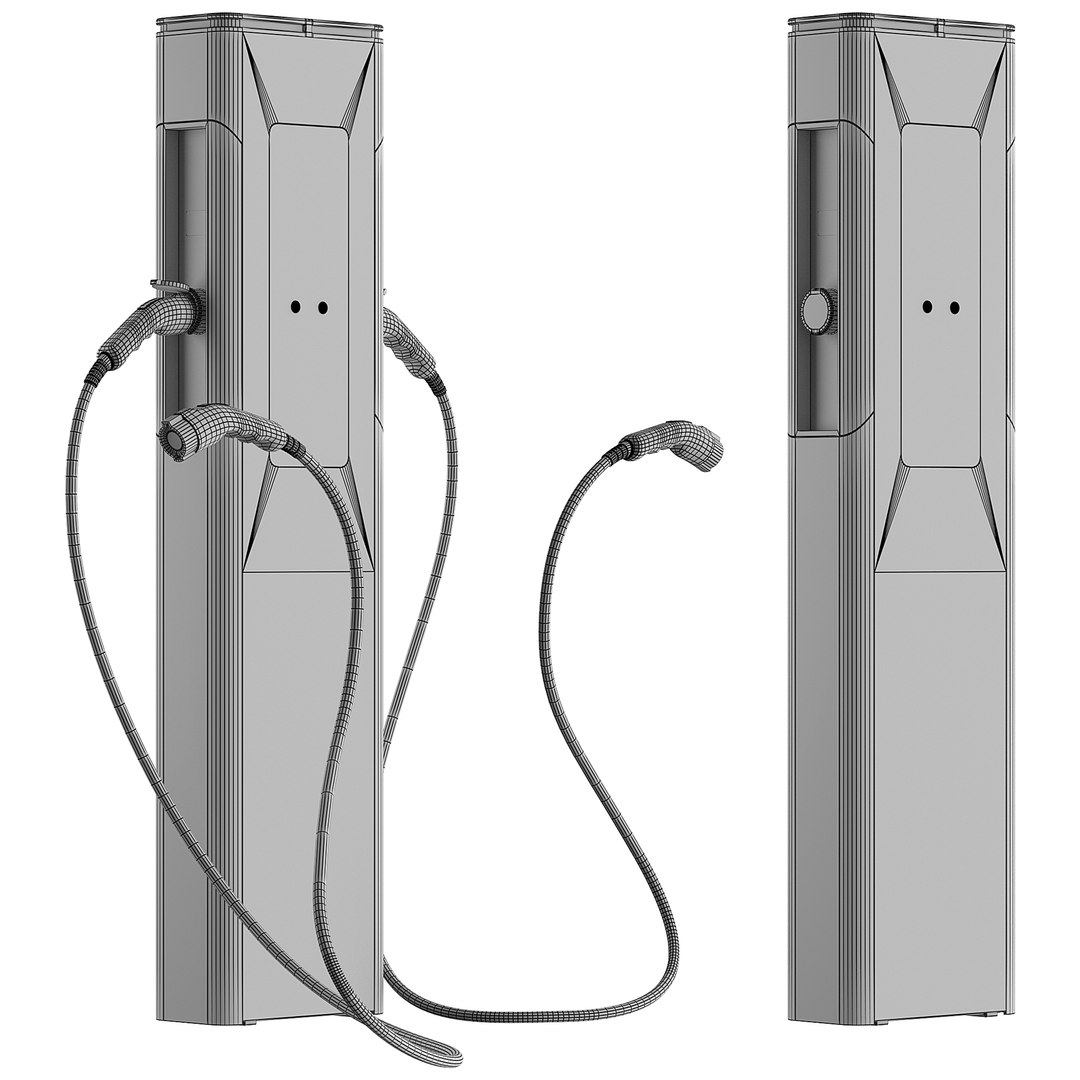 EV Charger SICHARGE CC AC22 By SIEMENS 3D - TurboSquid 2230408