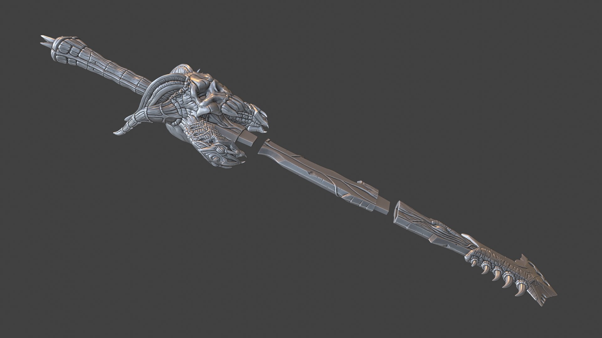 3D 3D PRINTABLE SWORD OF EVIL Model - TurboSquid 2237786