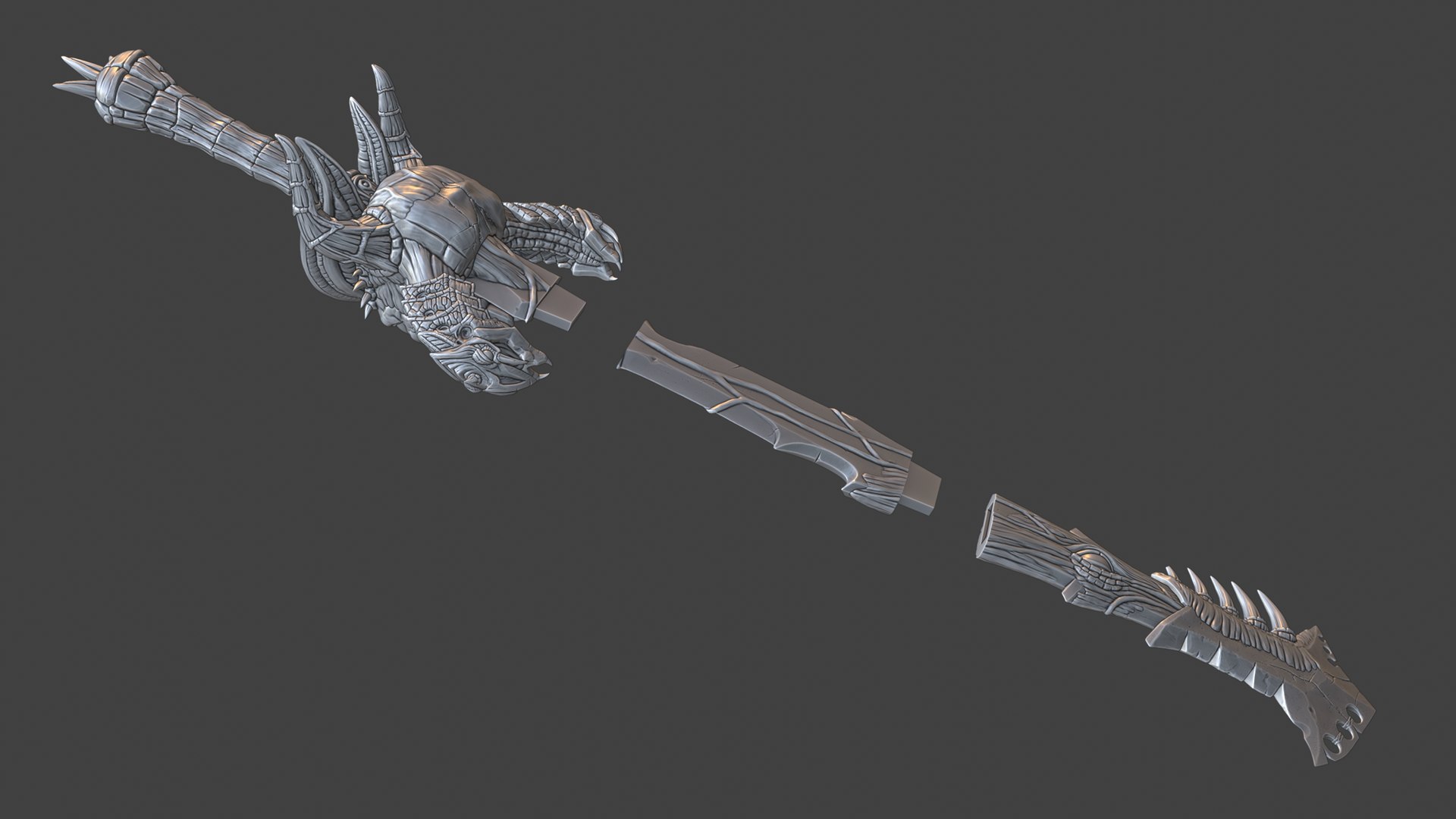 3D 3D PRINTABLE SWORD OF EVIL Model - TurboSquid 2237786