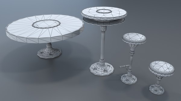 Sci-fi Bar Furniture Pack Low-Poly 3D - TurboSquid 1744481