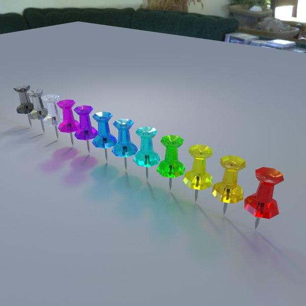 Free push pin model - TurboSquid 1584763