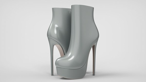 Super High Platform Stiletto Heels Boots 3D model - TurboSquid 1954638