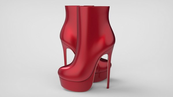 Super High Platform Stiletto Heels Boots 3D model - TurboSquid 1954638