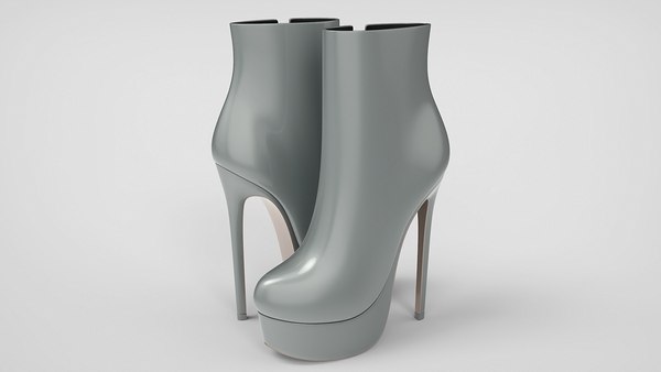 Super High Platform Stiletto Heels Boots 3D model - TurboSquid 1954638