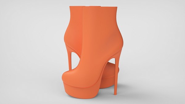 Super High Platform Stiletto Heels Boots 3D model - TurboSquid 1954638