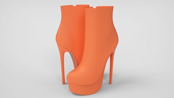 Super High Platform Stiletto Heels Boots 3D model - TurboSquid 1954638