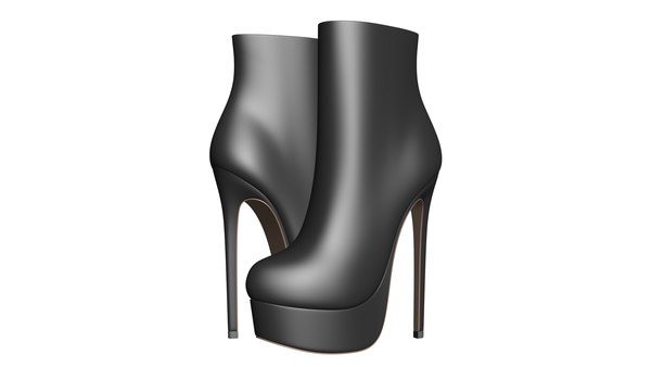 Super High Platform Stiletto Heels Boots 3D model - TurboSquid 1954638