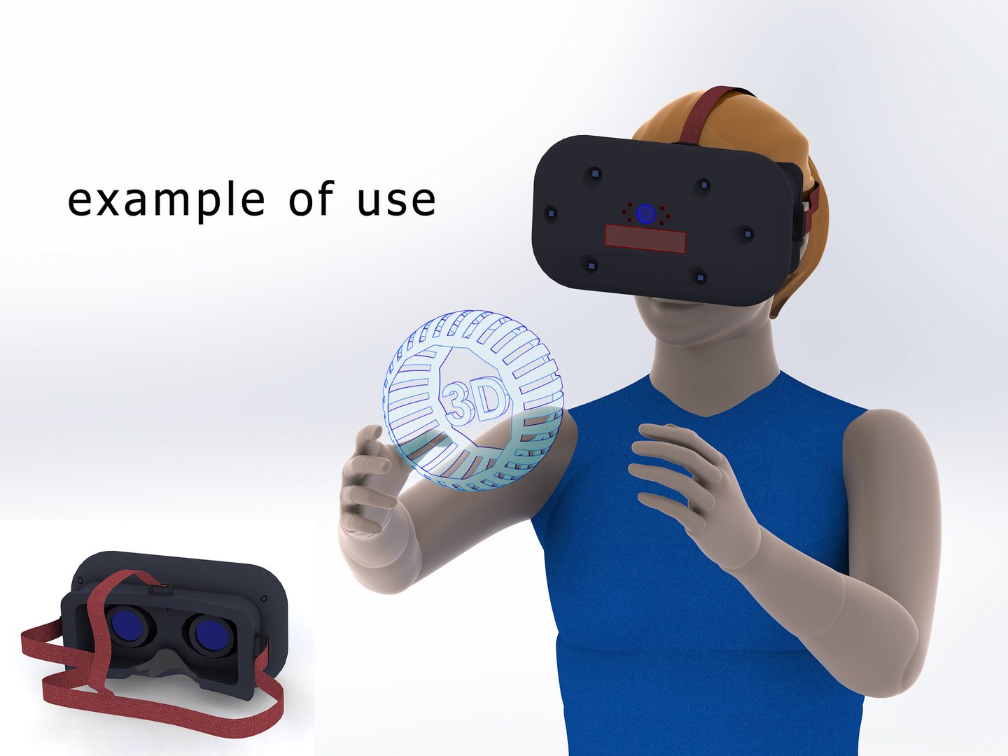 Head-mounted Display Gauges 3d Model
