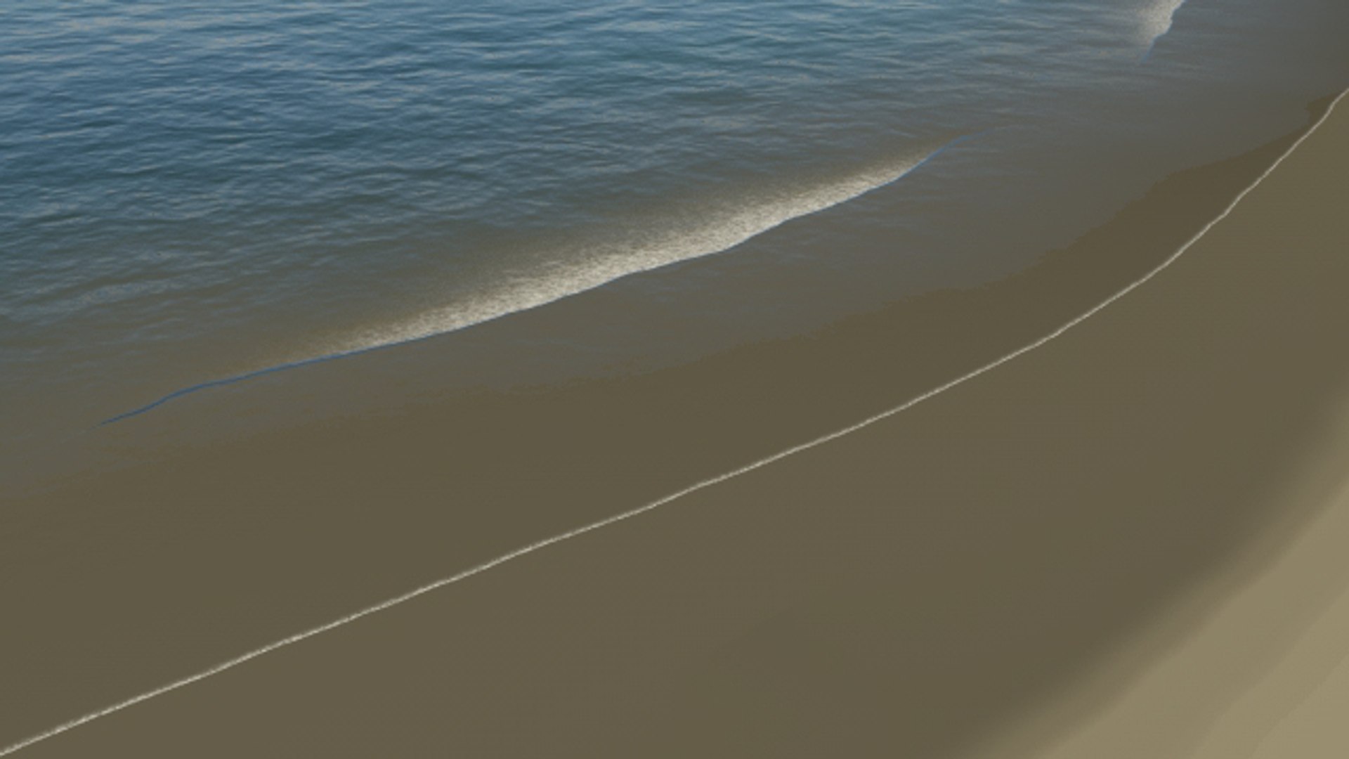 3d Model Ocean Beach Shader Water