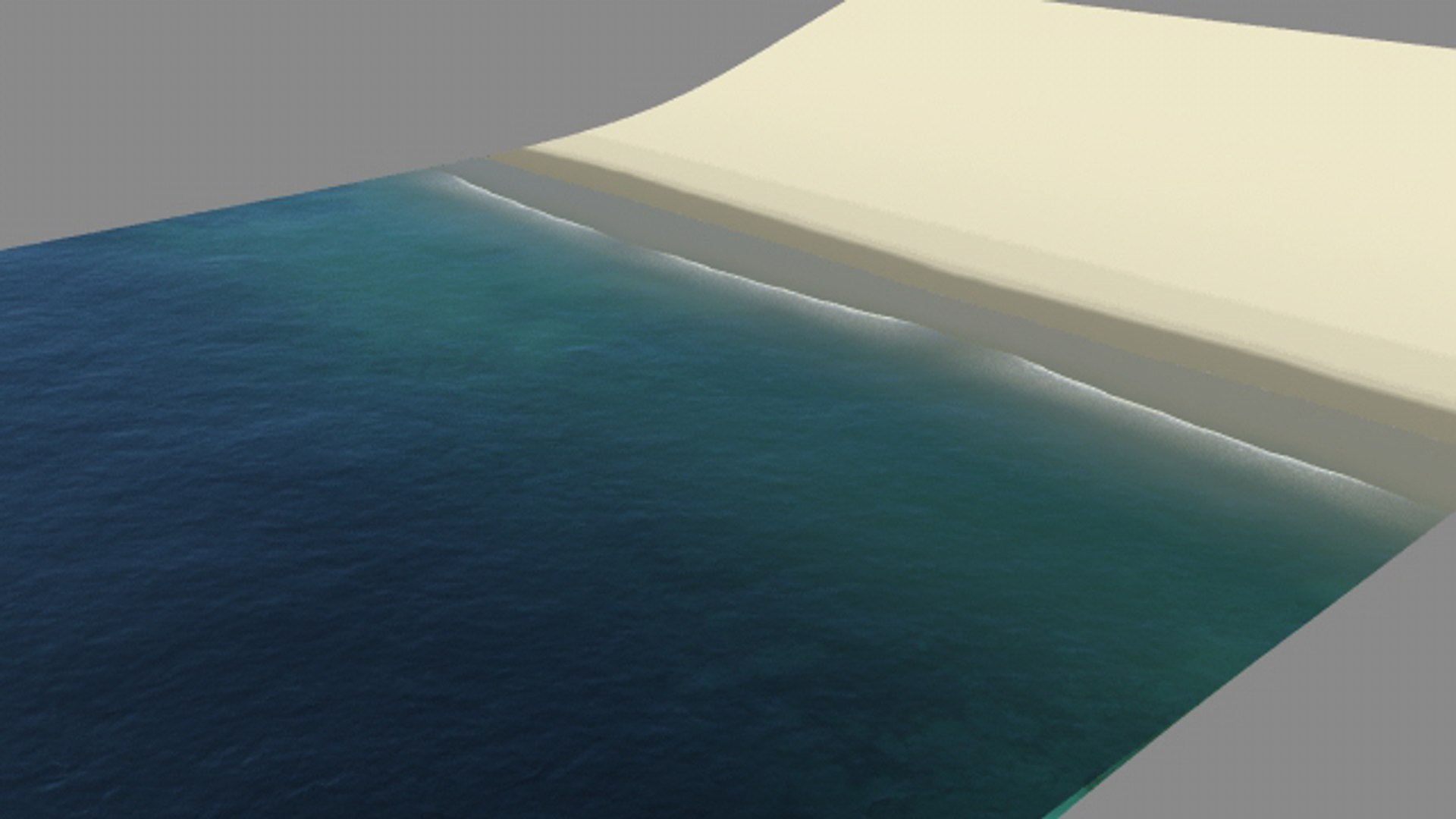 3d Model Ocean Beach Shader Water