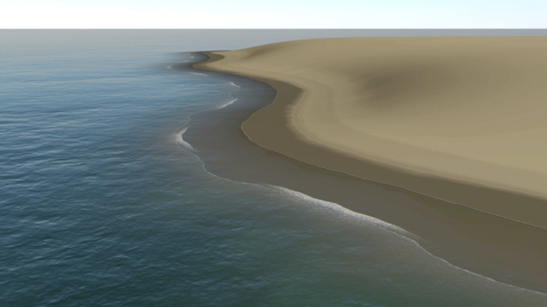 3d Model Ocean Beach Shader Water