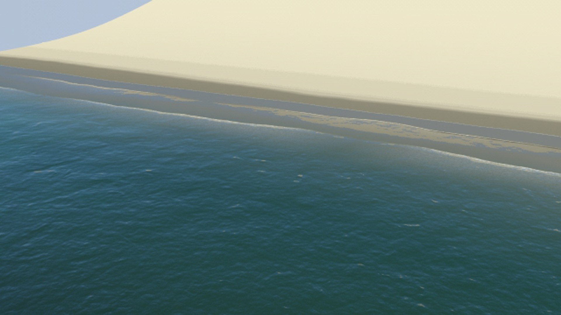 3d Model Ocean Beach Shader Water