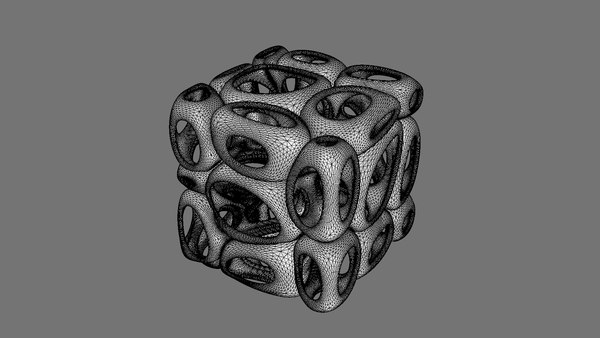 3D Smooth Voronoi Cube Cells 02 model - TurboSquid 1822336