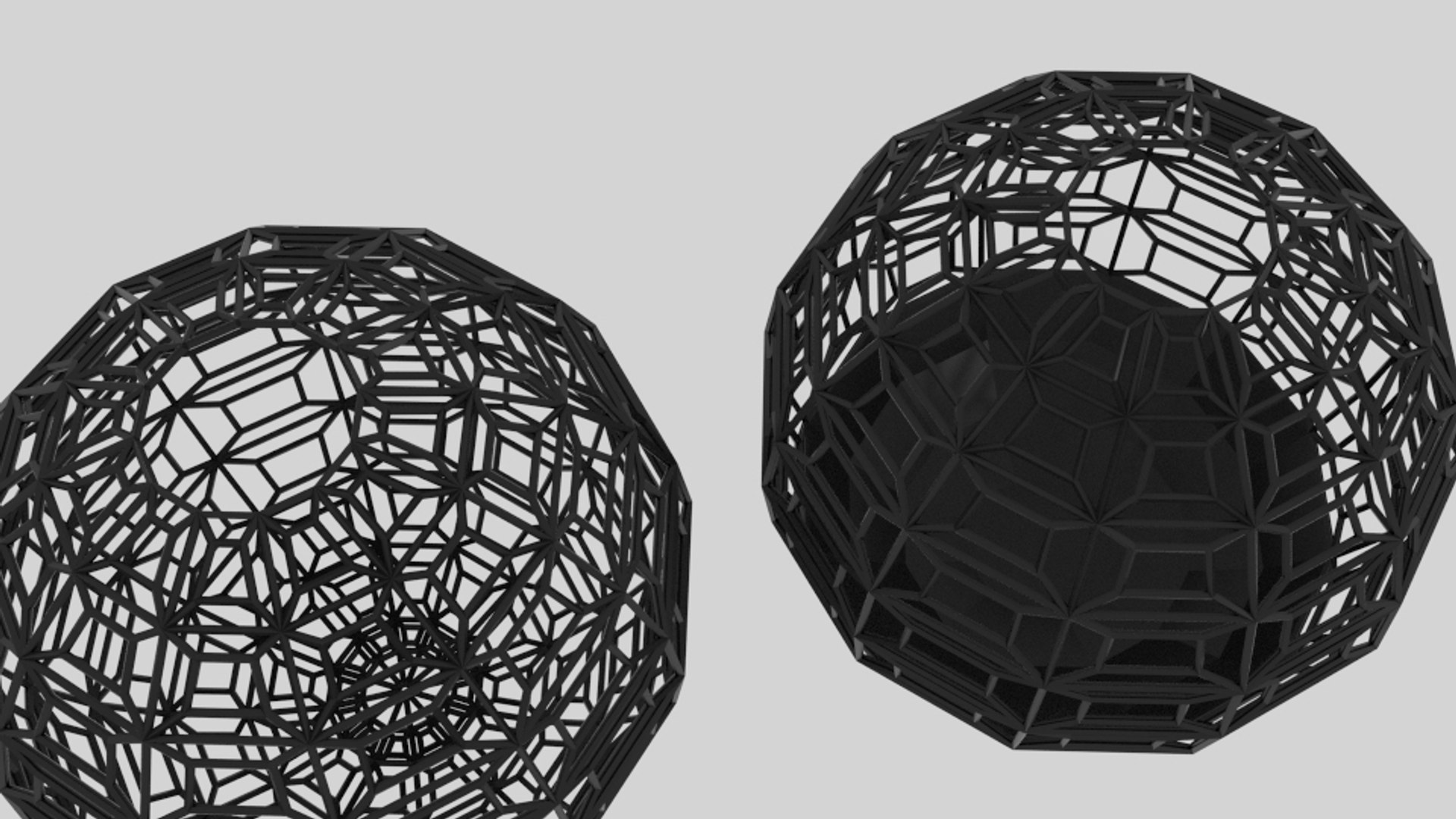 Wireframe Sphere Bin Pattern 3D Model - TurboSquid 1158358