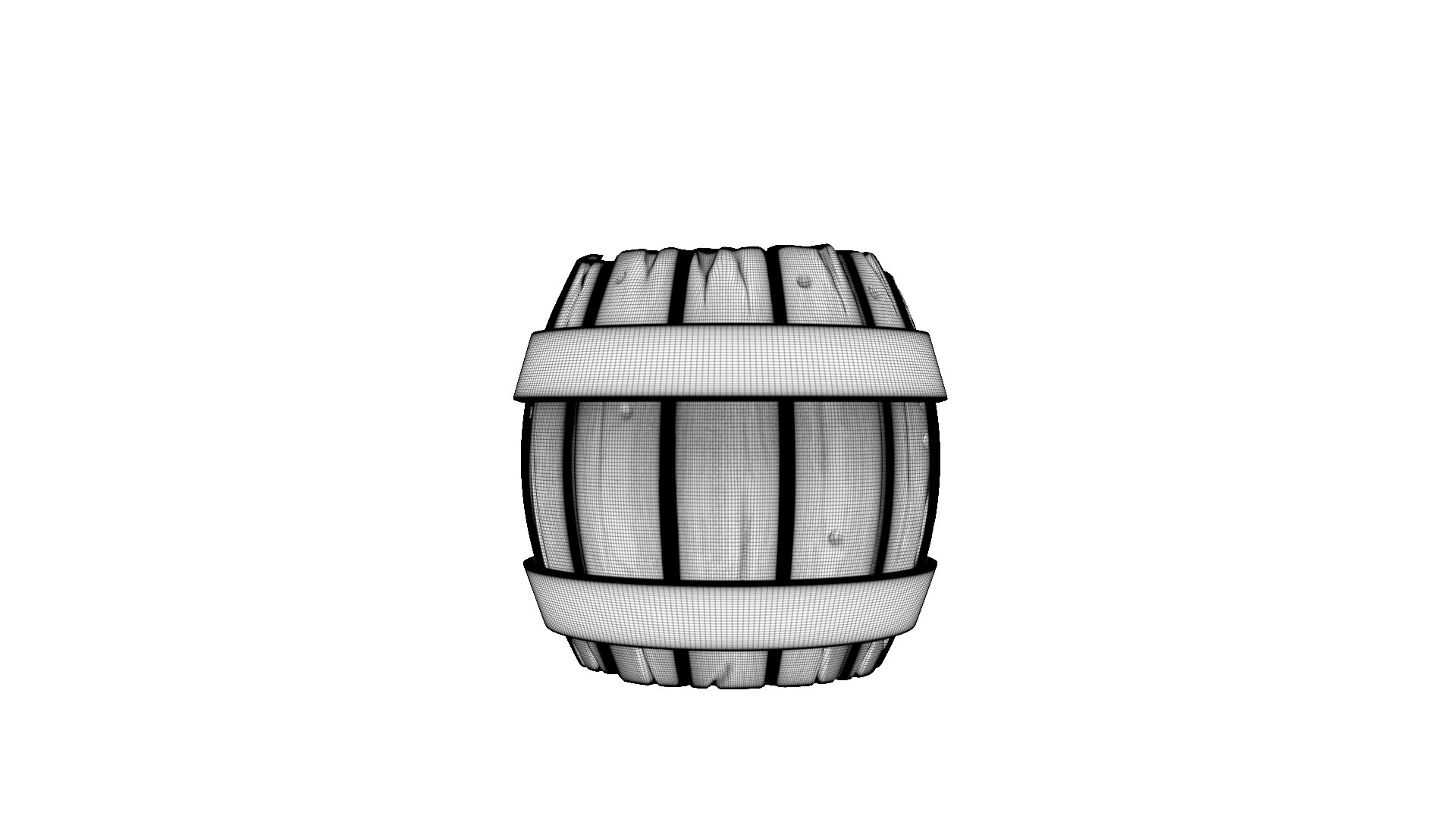 3D Model Stylized Old Wooden Barrel C4D FBX OBJ STL - TurboSquid 1973062