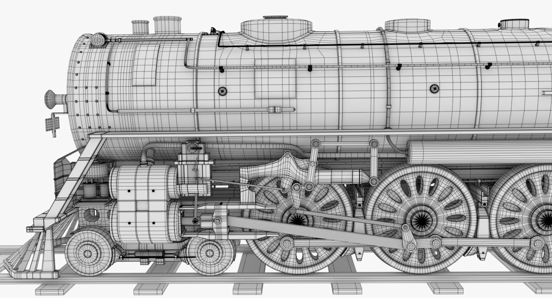 3D Steam Train Model - TurboSquid 1318862