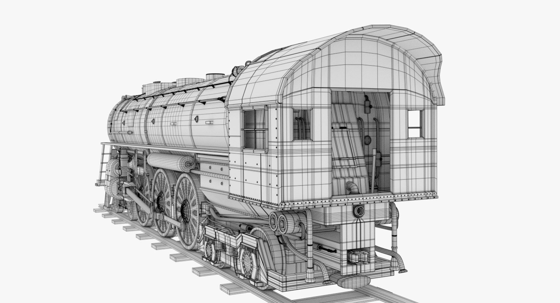 3D Steam Train Model - TurboSquid 1318862