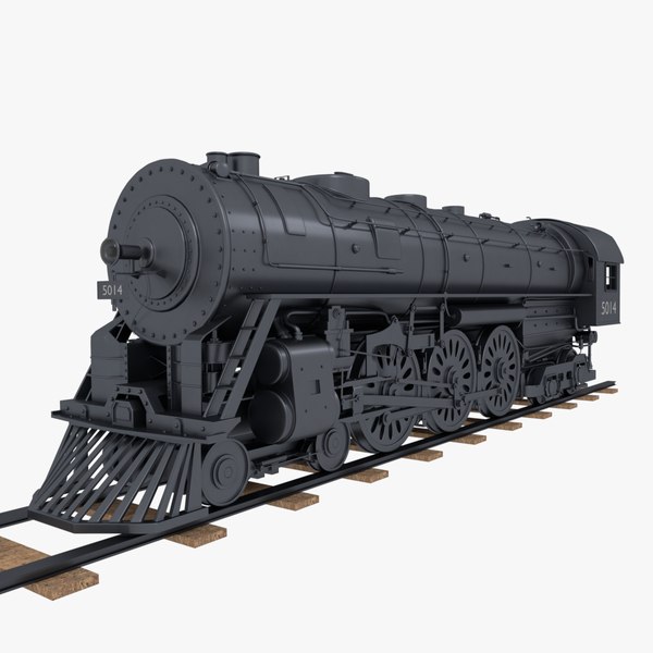 Steam train model - TurboSquid 1336676