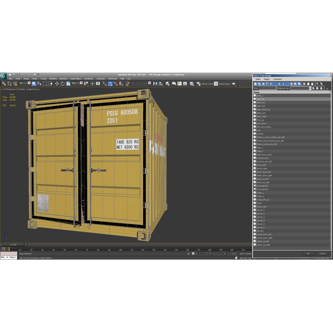 cargo container 3d model