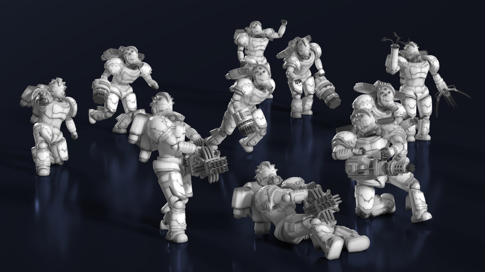 3D Sci Fi Commando Model - TurboSquid 2047606