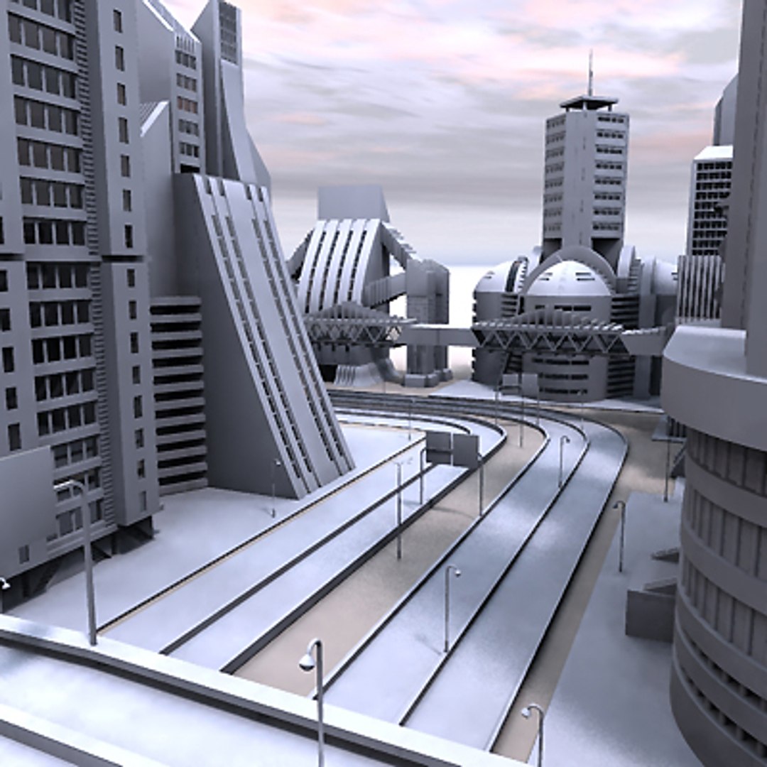3d Model Modern City