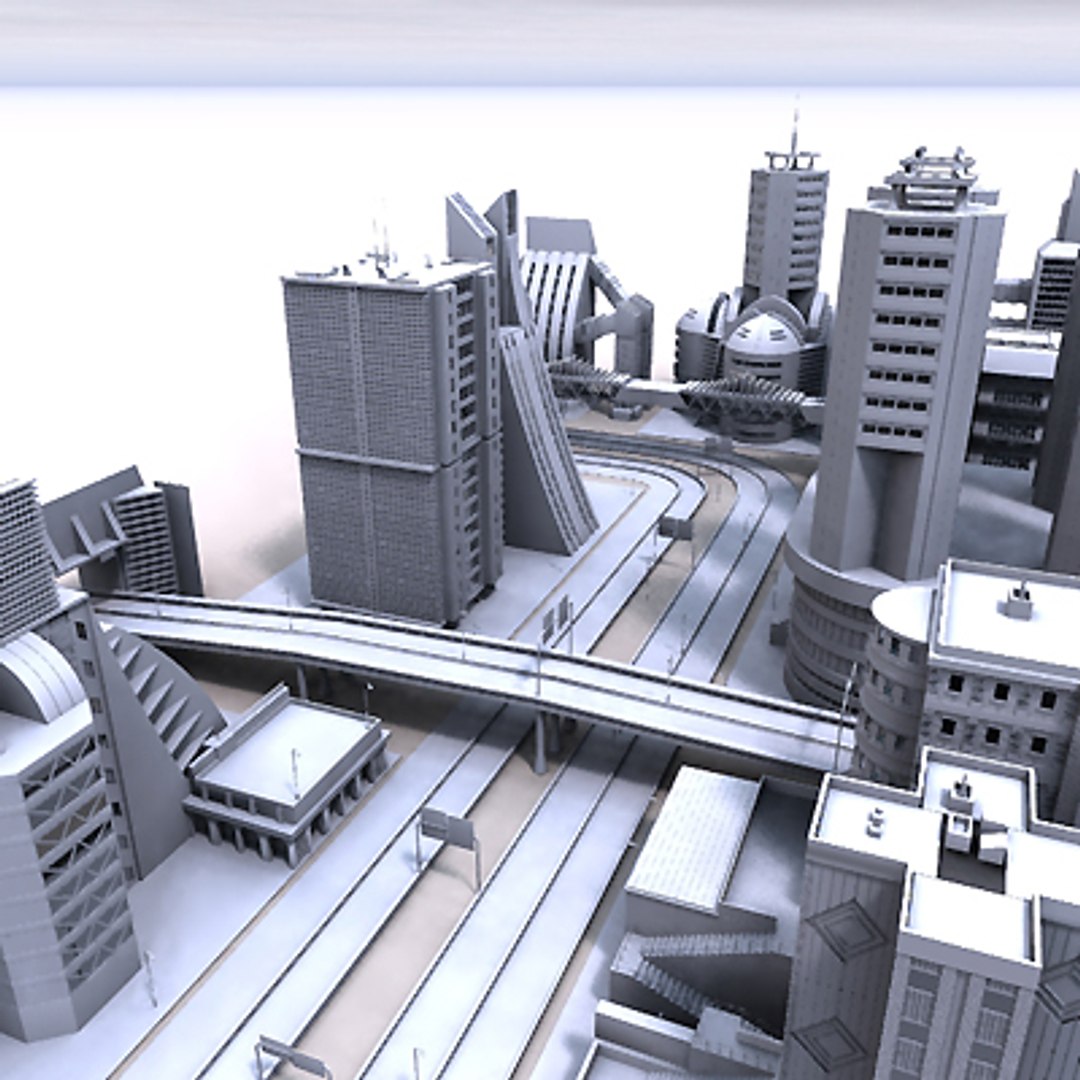 3d Model Modern City