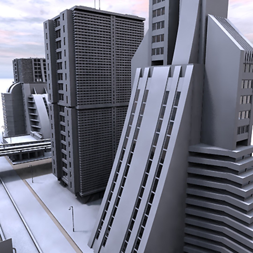 3d Model Modern City