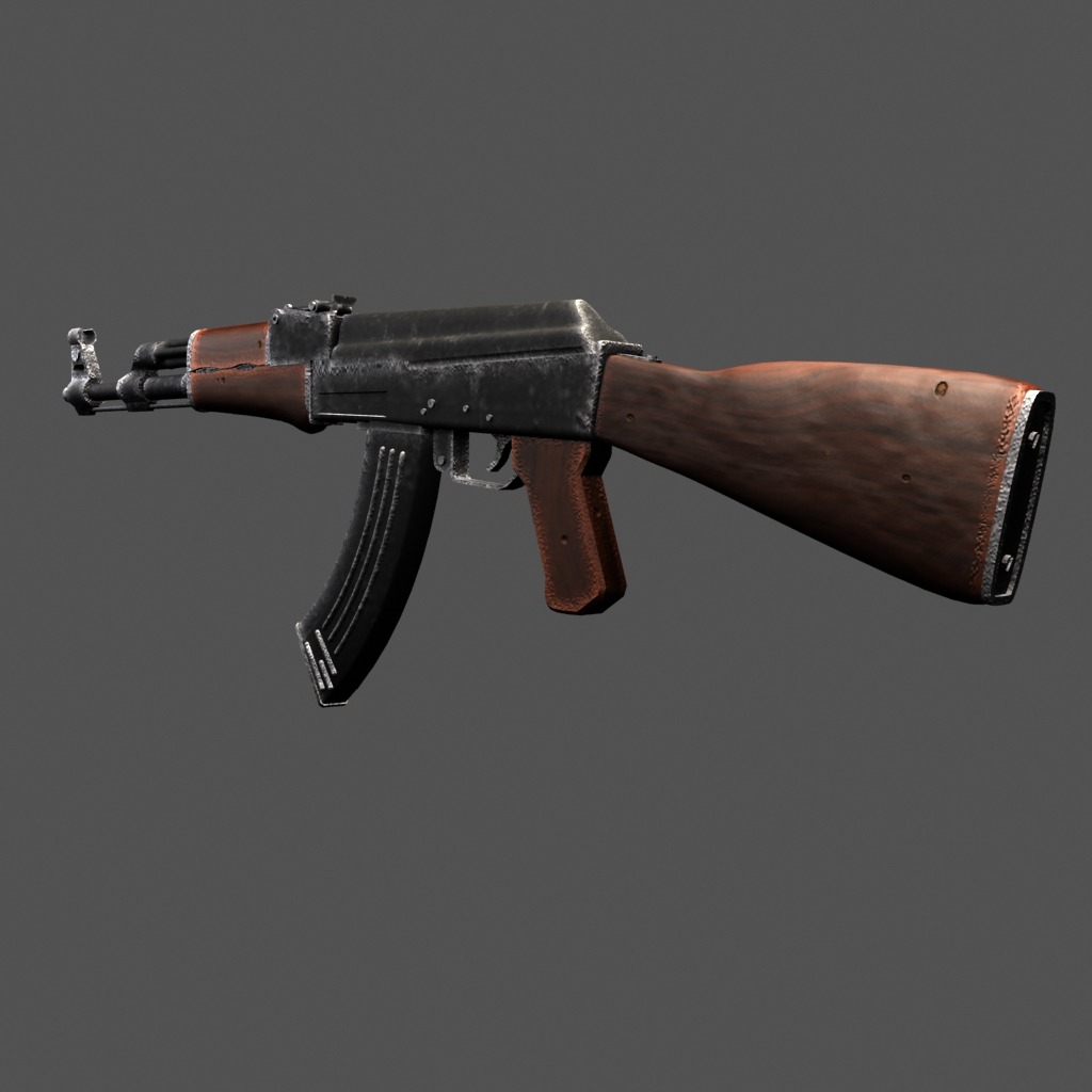 Free ak 47 3D model - TurboSquid 1366032