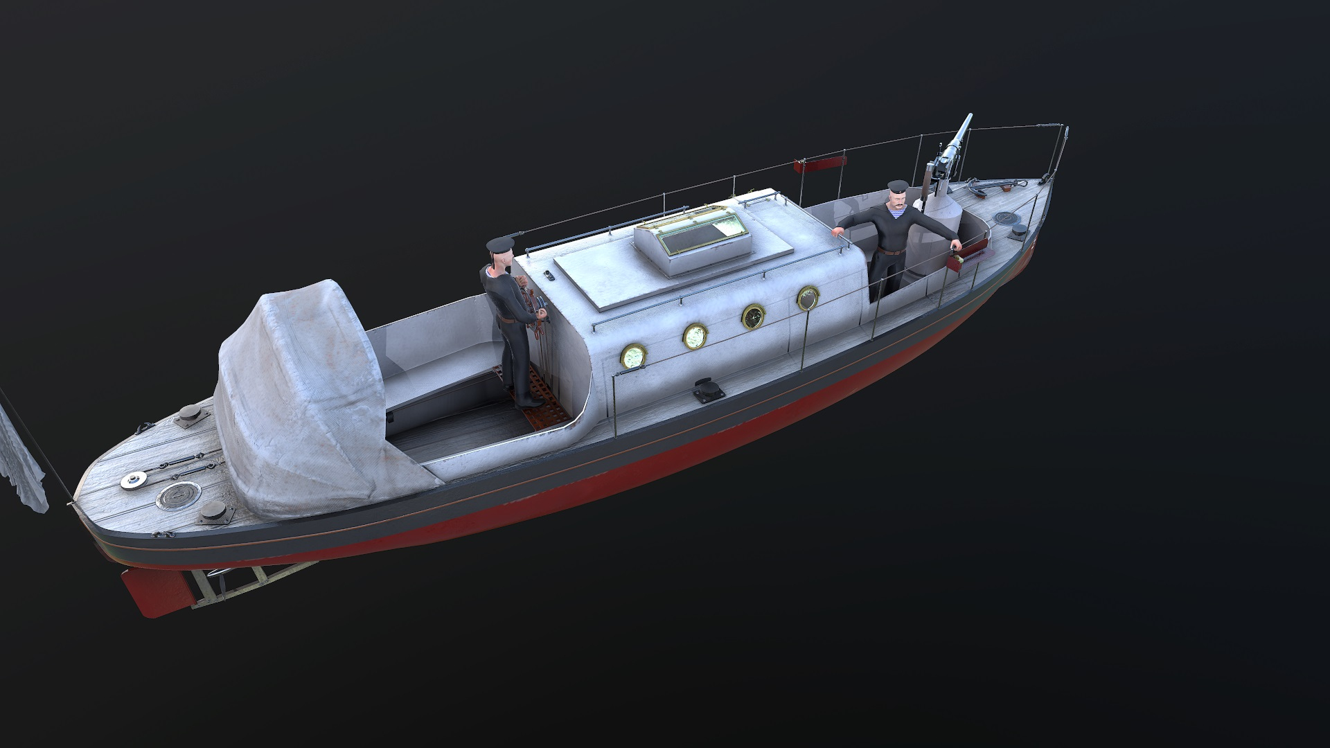 Boat gun 3D model - TurboSquid 1282482